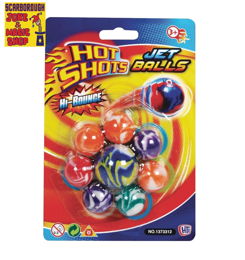 Bouncy Jet Balls (8 Pack) – The Scarborough Joke Shop
