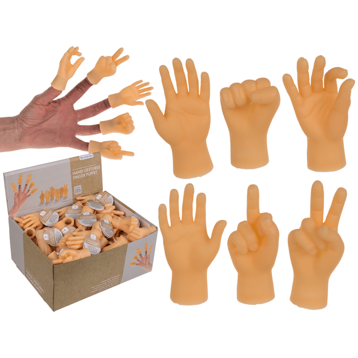 Hand Gesture Finger Puppet – The Scarborough Joke Shop